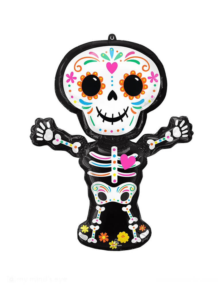 Day of the Death Skeleton Shaped Foil Mylar Balloon – Momo Party