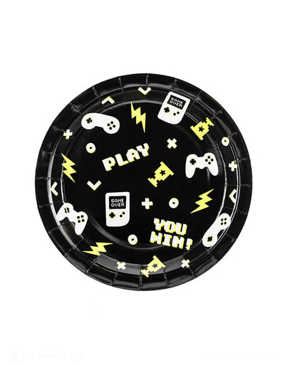 Video Game Large Paper Plates (Set of 6)
