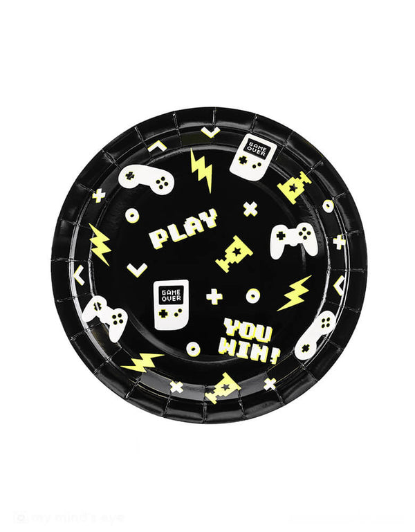 Video Game Large Paper Plates (Set of 6)