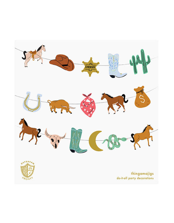 Western Cowboy Party Garland