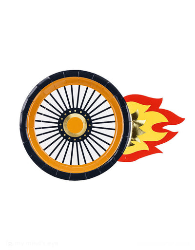Wheel Shaped Plates (Set of 6)