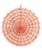 Peach Halloween Spider Web Fan Decoration