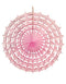 Pink Halloween Spider Web Fan Decoration