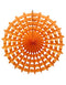 Orange Halloween Spider Web Fan Decoration
