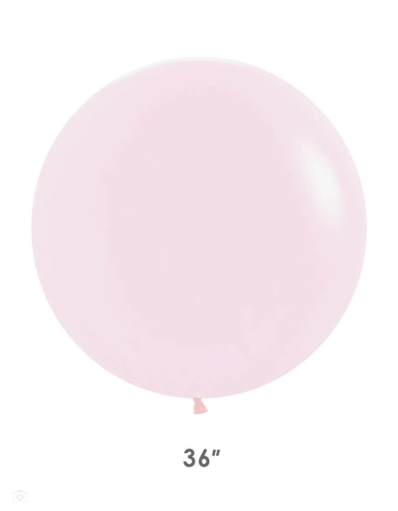 Jumbo Round 36" Pastel Matte Pink Latex Balloon