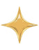 Large Gold Starpoint Foil Mylar Balloon