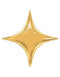 Large Gold Starpoint Foil Mylar Balloon