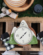 Adventure Compass Shaped Plates (Set of 8)