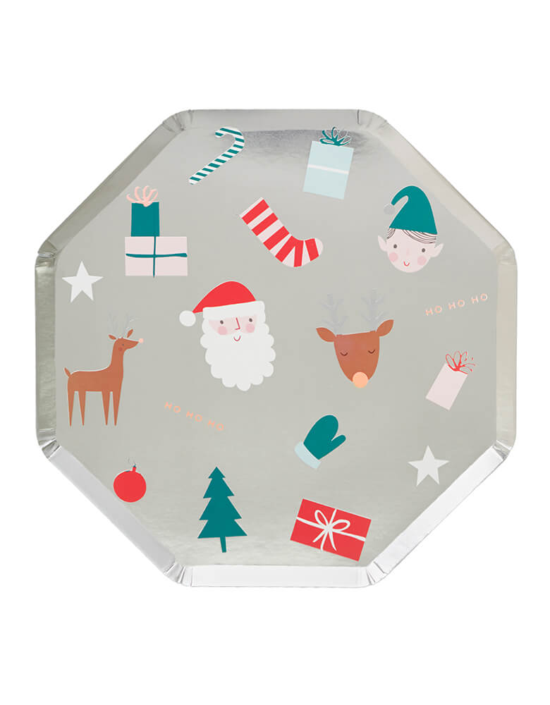 Christmas Festive Dinner Plates (Set of 8)