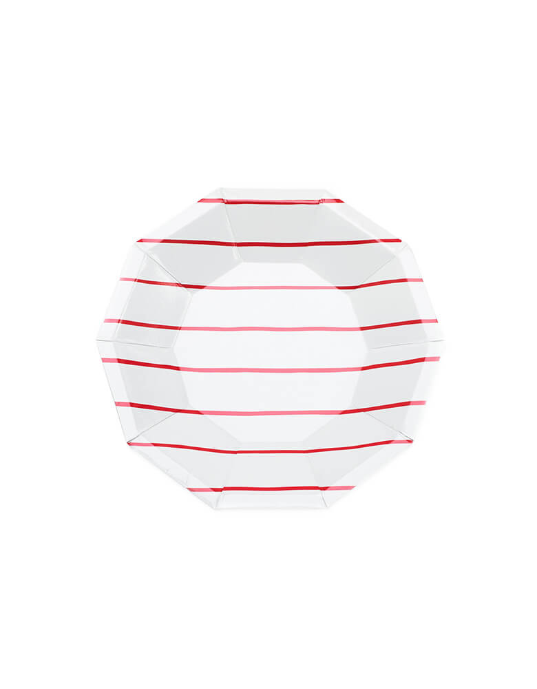 Red Striped Small Plates (Set of 8) – Momo Party
