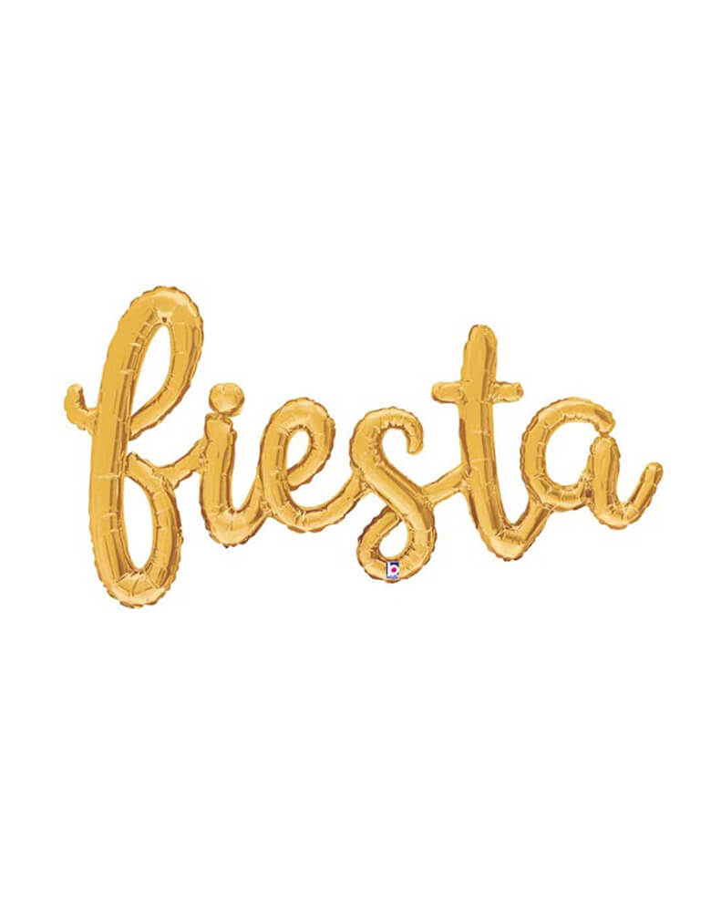 Fiesta Gold Script Mylar Balloon Set