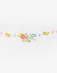 Garden Party Floral & Pennant Banner Set