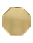 Gold Large Dinner Plates (Set of 8)