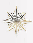 Gold Stripe Star Plates (Set of 8)