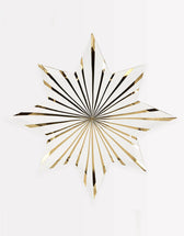 Gold Stripe Star Plates (Set of 8)