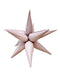 Jumbo 12 Point Blush Starburst Foil Balloon