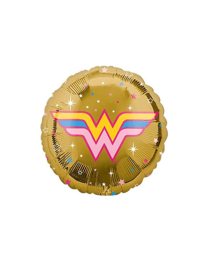 Junior Wonder Woman Round Foil Balloon