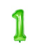 Large Number Green Foil Mylar Balloon