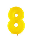 Large Number Yellow Foil Mylar Balloon