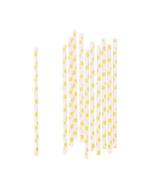 Lemon Party Straws (Set of 25)