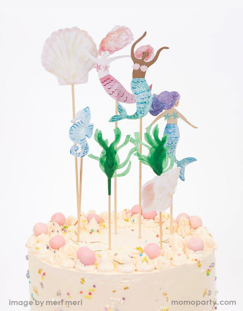 Mermaid Cake Toppers – Momo Party