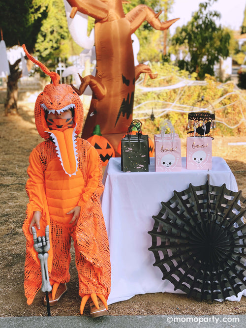 Black Halloween Spider Web Fan Decoration