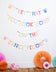 Multicolor Letter Garland Kit