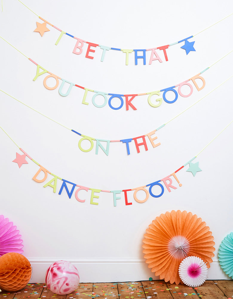 Multicolor Letter Garland Kit – Momo Party