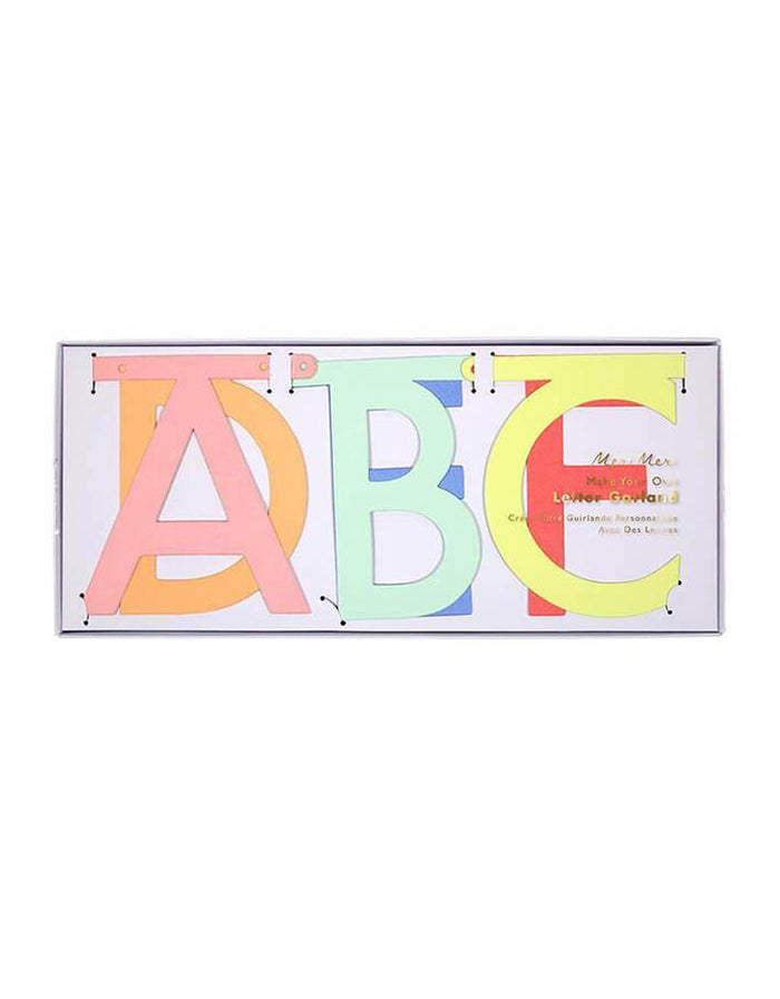 Multicolor Letter Garland Kit