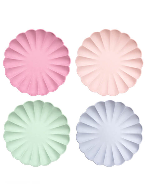 Multicolor Simply Eco Large Plates (Set of 8) – Momo Party