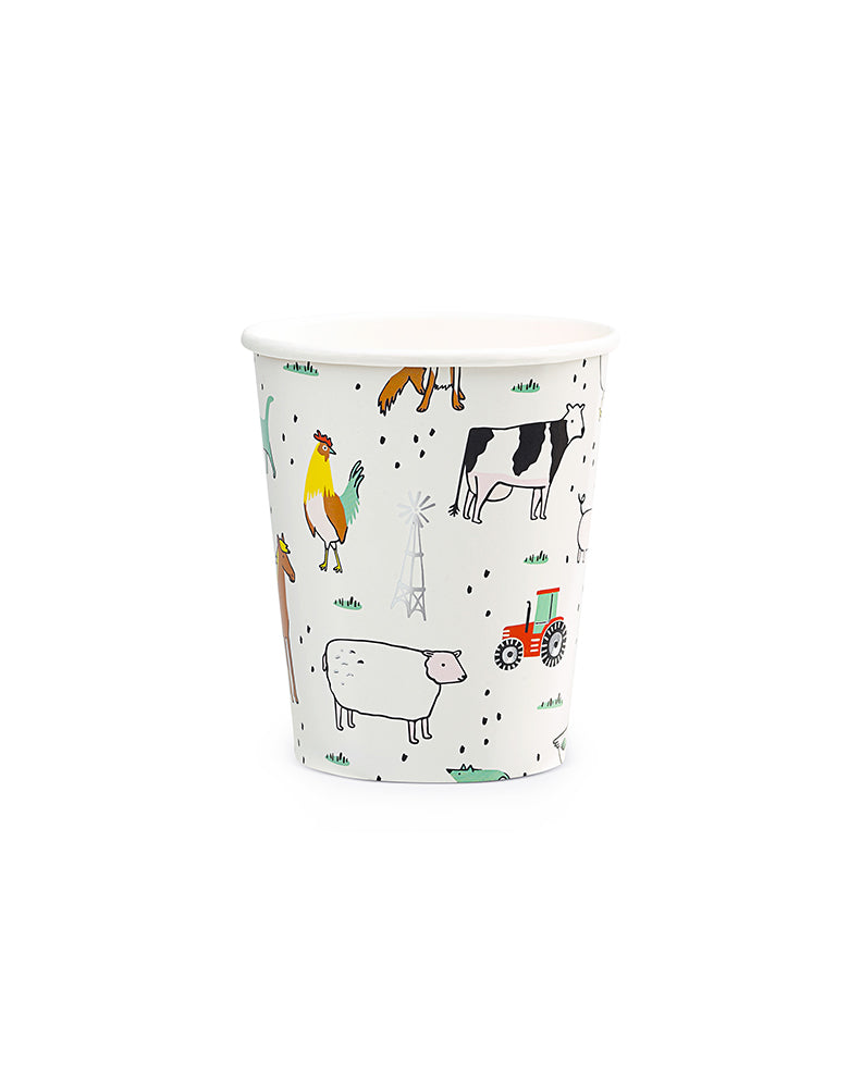 On The Farm Cups (Set of 8)