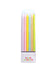 Pastel Rainbow Gradient Birthday Candle Set (Set of 12)