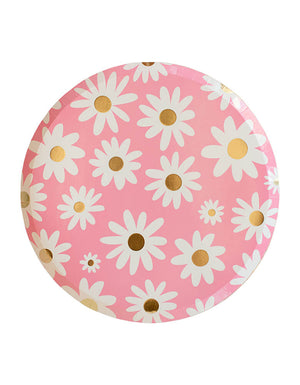 Peace & Love Daisy Dinner Plates (Set of 8)