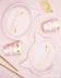 Pink Cat Plates (Set of 6)