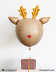 Dear Rudolph Reindeer Mylar Balloon