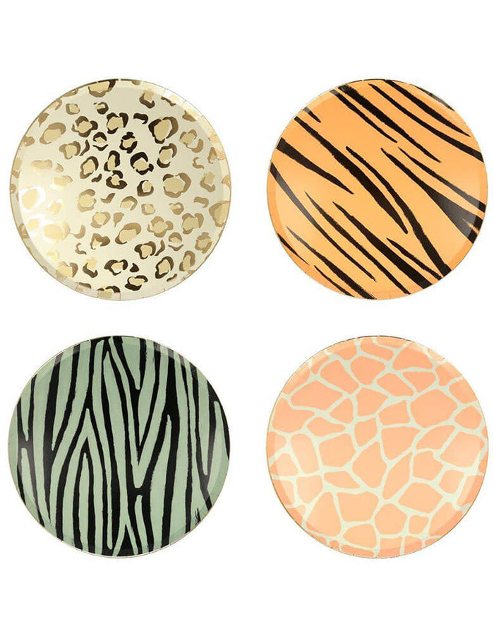 Safari Animal Print Dinner Plates (Set of 8)