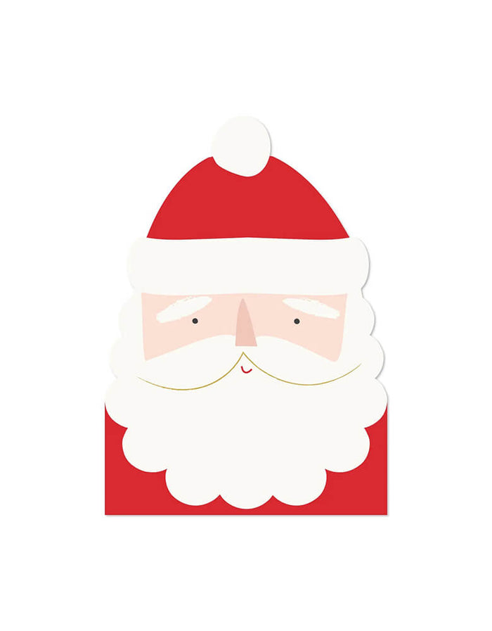 Believe Santa Face Shaped Napkins (Set of 18)