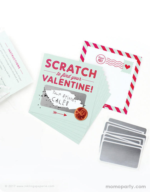 Scratch-off Valentines - Mint (Set of 6)