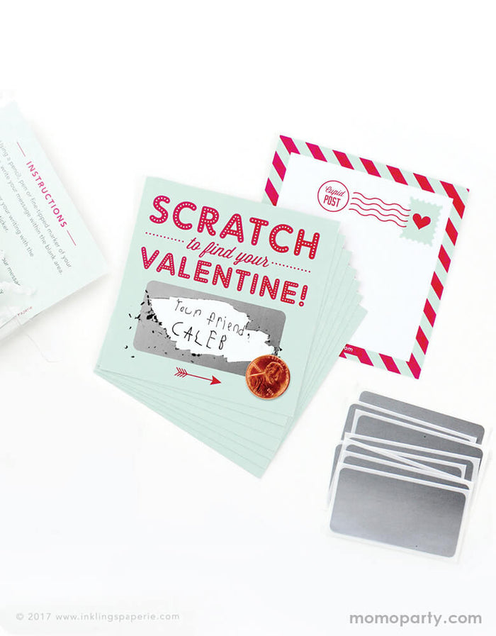 Scratch-off Valentines - Mint (Set of 6)