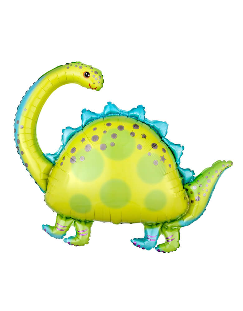 Brontosaurus Dinosaur Shaped Foil Balloon