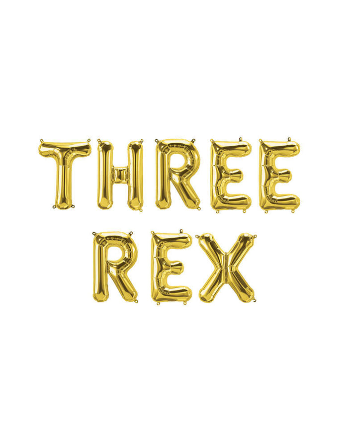 Three Rex Mylar Balloon Set