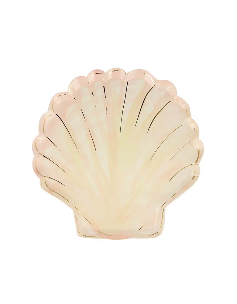 Watercolor Clam Shell Plates (Set of 8) – Momo Party